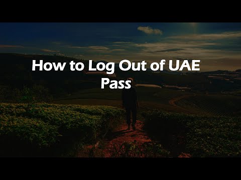 How to Log Out of UAE Pass