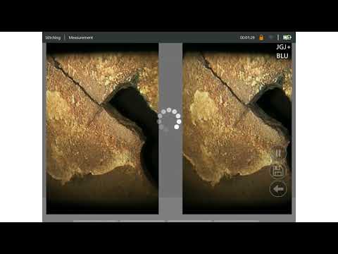 MViQ OS 3.7 Real3D Stereo Stitching: Complete model of defect | Waygate Technologies
