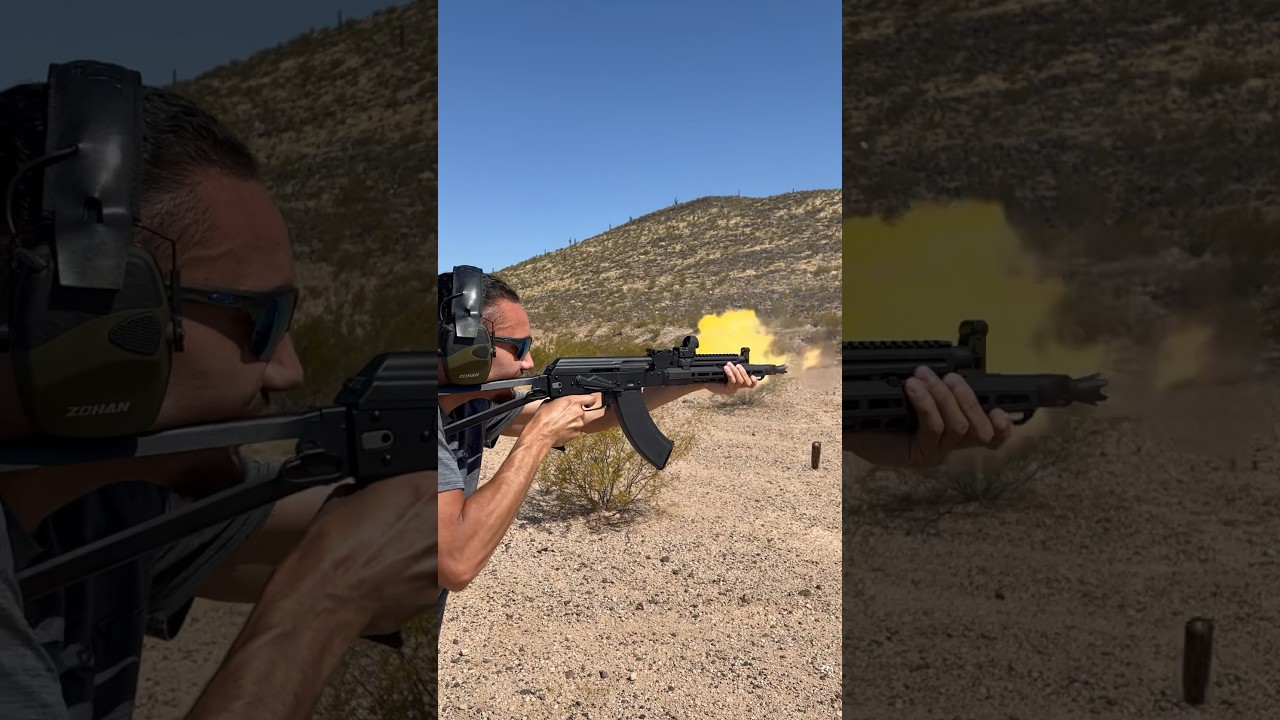 Which is faster? Ak-47 VS Kriss Vector #ak47 #krissvector #shooting