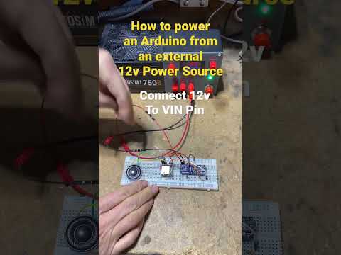 How to power an Arduino from an external 12v Power Source