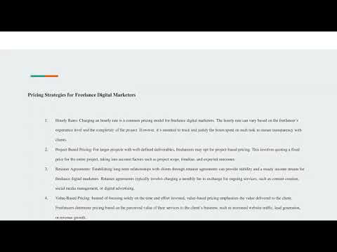 Freelance Digital Marketing Rates and Pricing Strategies in the UAE