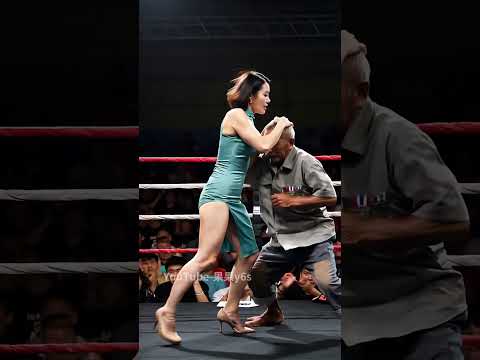 Young kung fu girl, Defeated her master with finesse. #kungfu #fight #boxing #ai