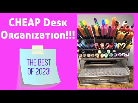 Desk + Stationary Organization for cheap