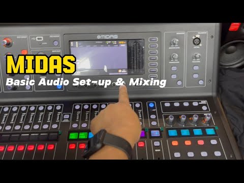 Audio MIXER Basic Set- Up | #midas #audiomixing #qscspeaker #jiluae #jilchurch
