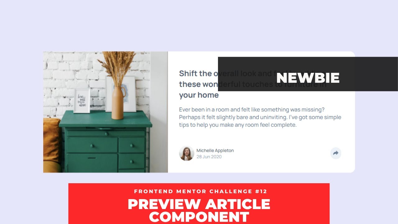 Article Preview Component | CSS and Vanilla JS