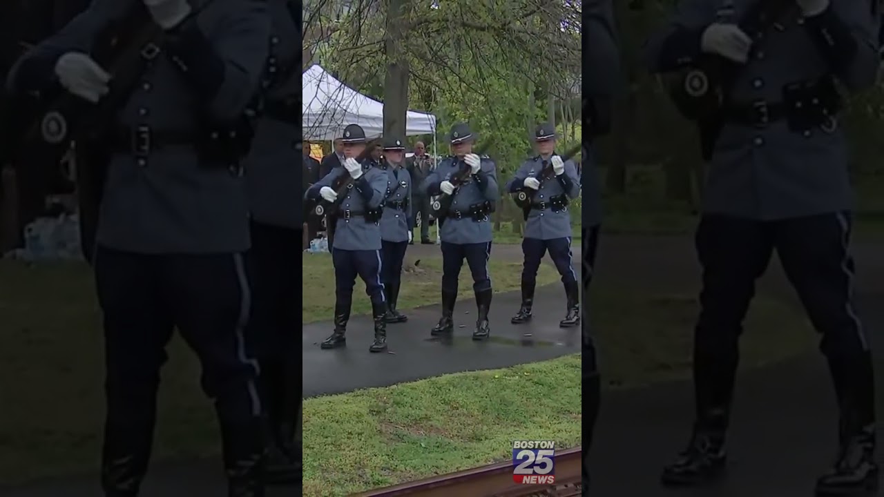 'Rest in peace Trooper Trainor': Emotional final call & 21‑gun salute honors fallen hero