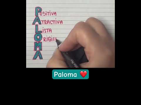Significado del nombre PALOMA #nombre #significado #paloma