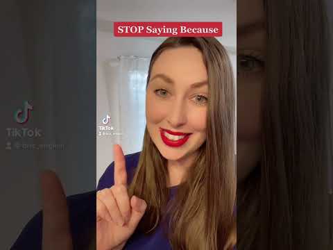STOP Saying Because! Say These Words Instead #Shorts