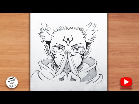 How to Draw Sukuna step by step | Sukuna drawing | Easy drawing ideas for beginners