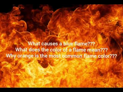 What causes blue flames