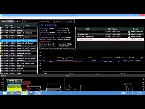 inSSIDer 4 WiFi Scanner: A MetaGeek Demo