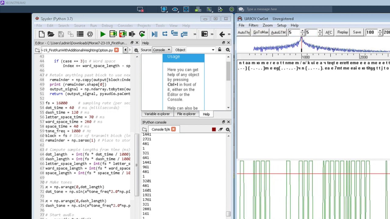 Automated Random Morse Code Python Experiment