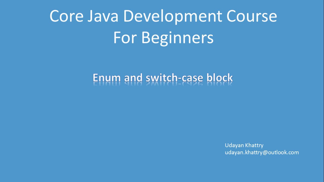 3. Enum and switch-case block