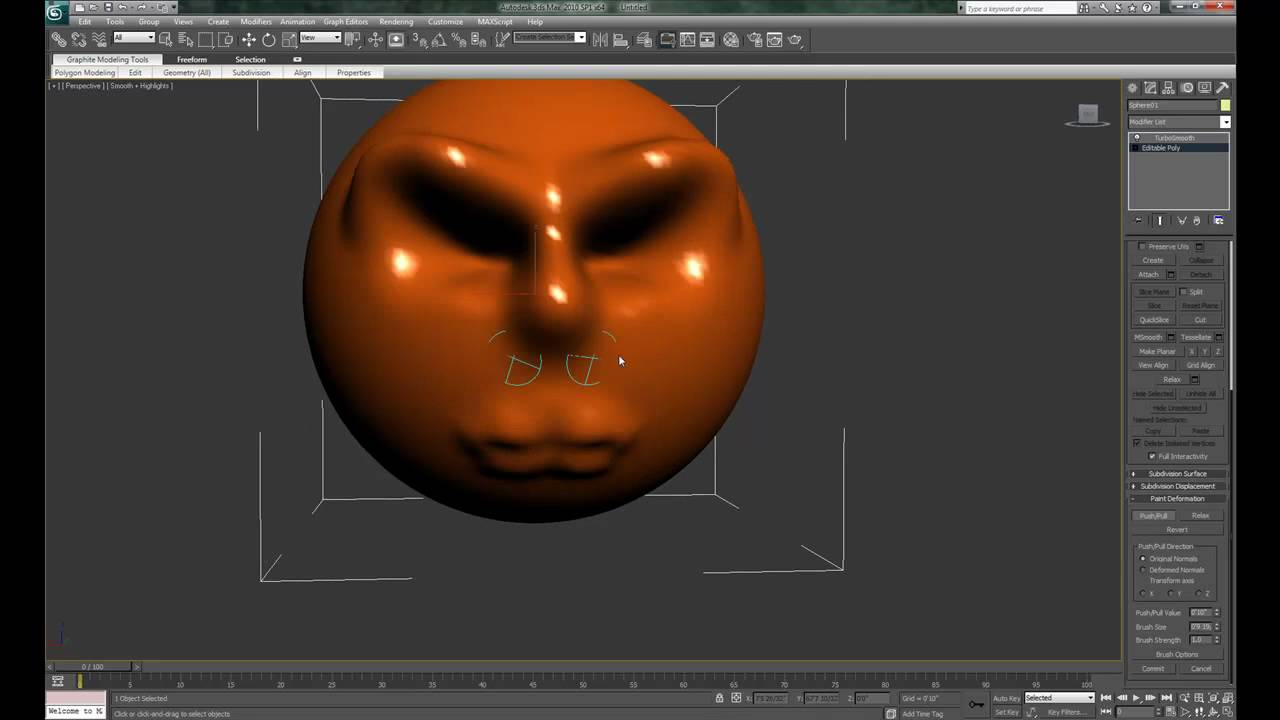 3DS Max 2010 - Paint deformation tutorial