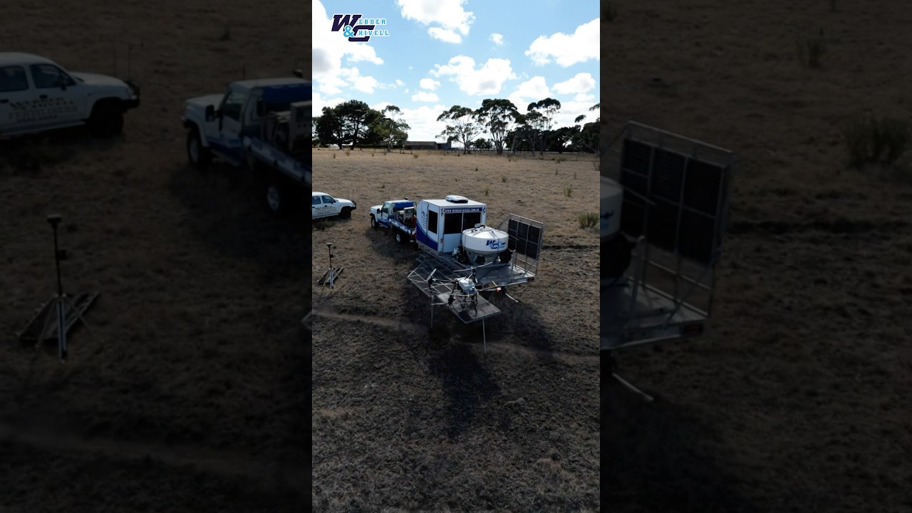 Drone trailer set up 🤩🤖 #drone #dji #spraying #sprayingdrone #webberandchivell