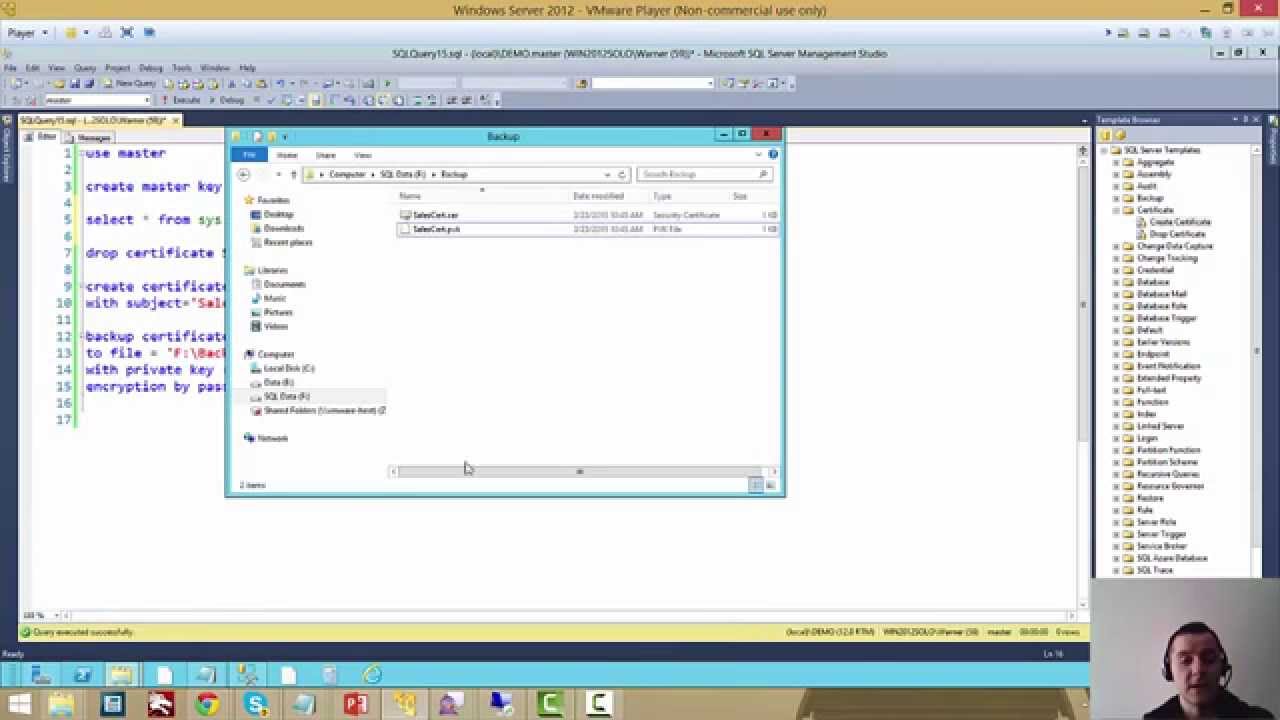 SQL Server 2014 - Backup Encryption