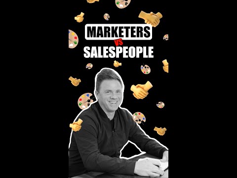 Marketers vs Salespeople 👀