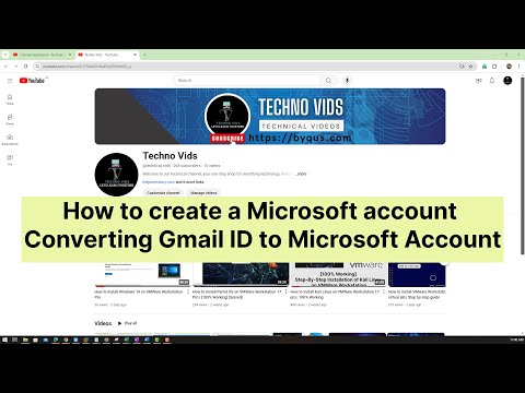 How to create a Microsoft account | Microsoft Account | Converting Gmail ID to Microsoft Account