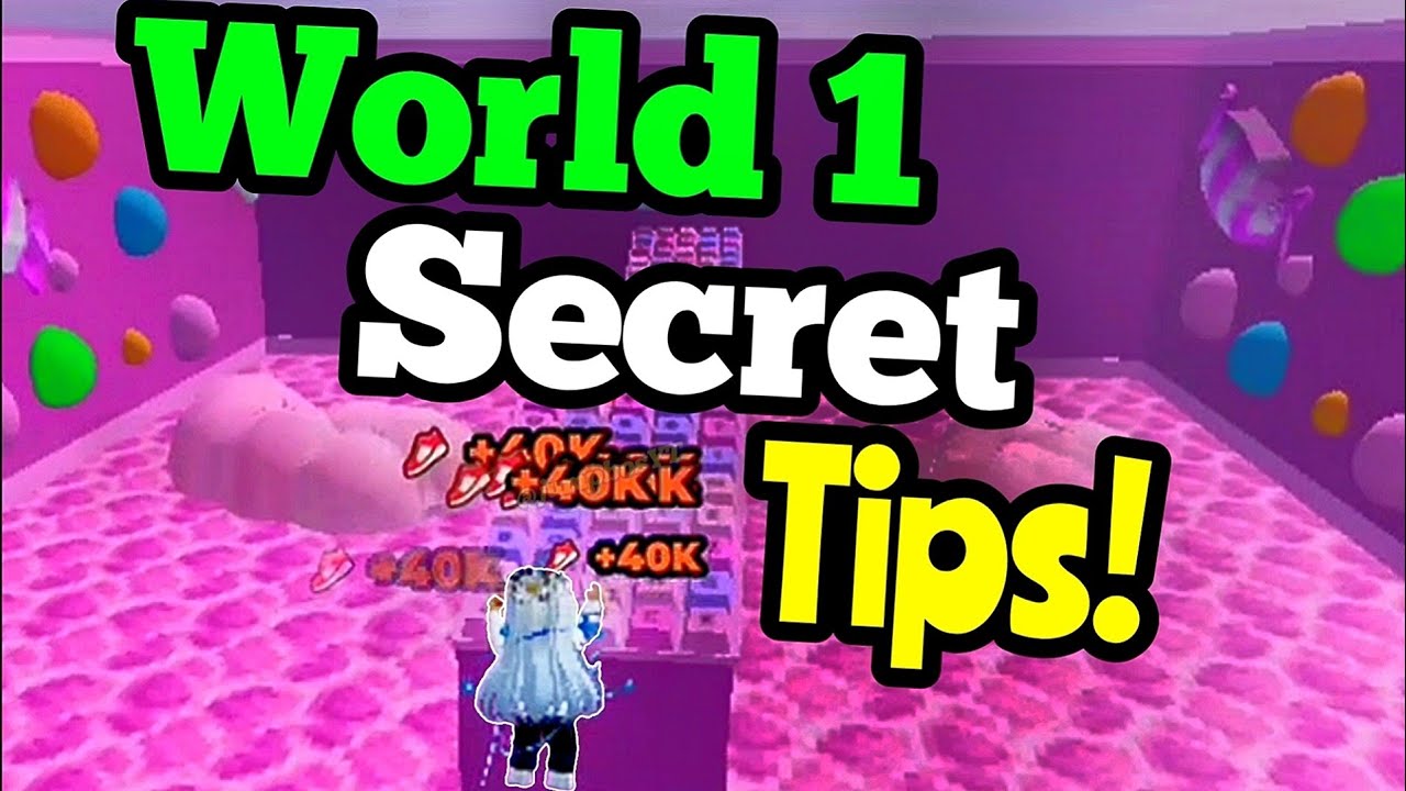 WORLD 1 SECRET TIPS! 🤑 +1 Speed Keyboard Escape Roblox