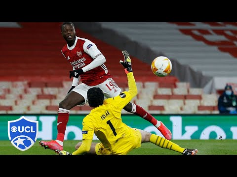 Nicolas Pépé Goal | Arsenal vs Slavia Prague | Quarterfinals | UCL on CBS Sports