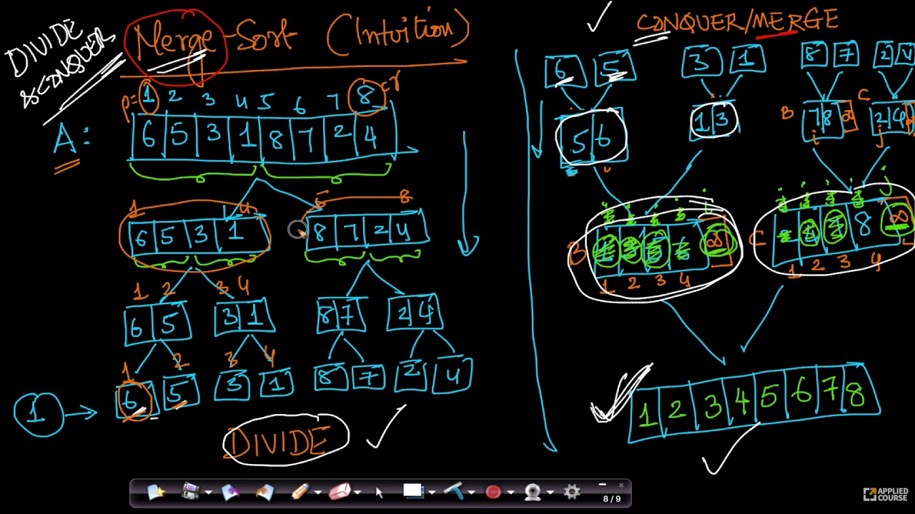 Pseudo Code | Merge Sort | Data Structure & Algorithm | Appliedcourse