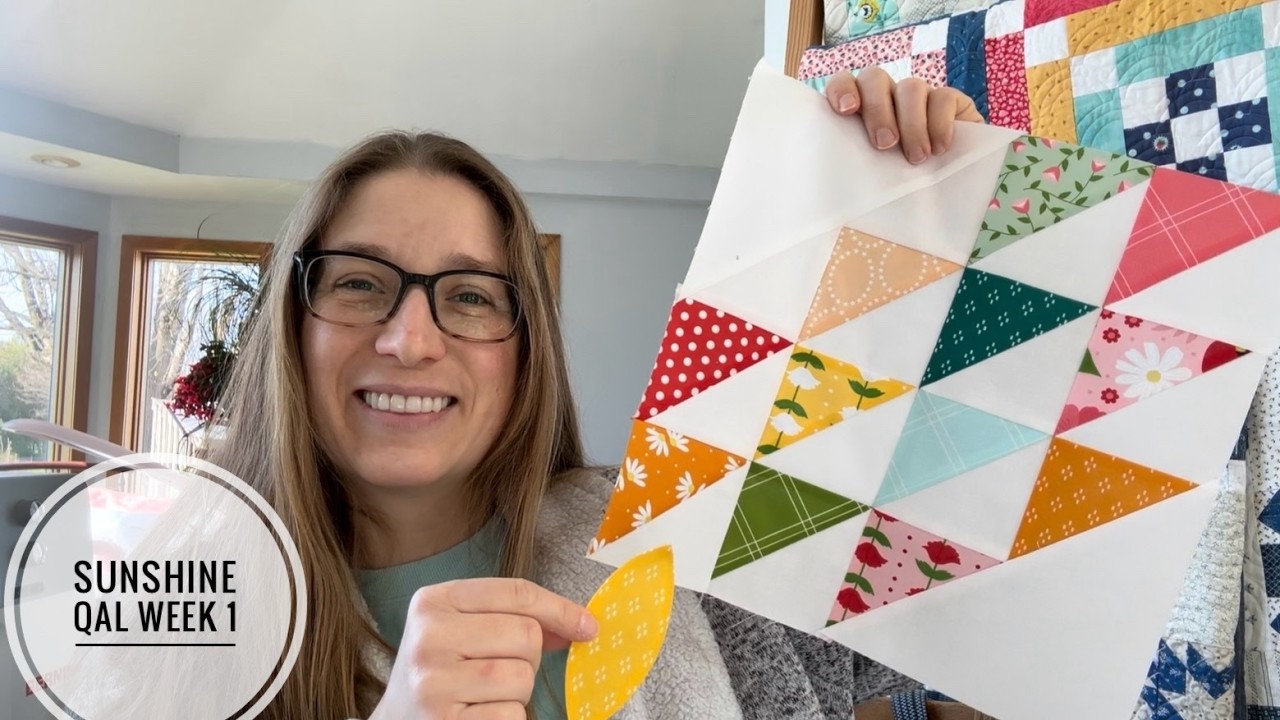 Sunshine Quilt Along Week 1, VLOG