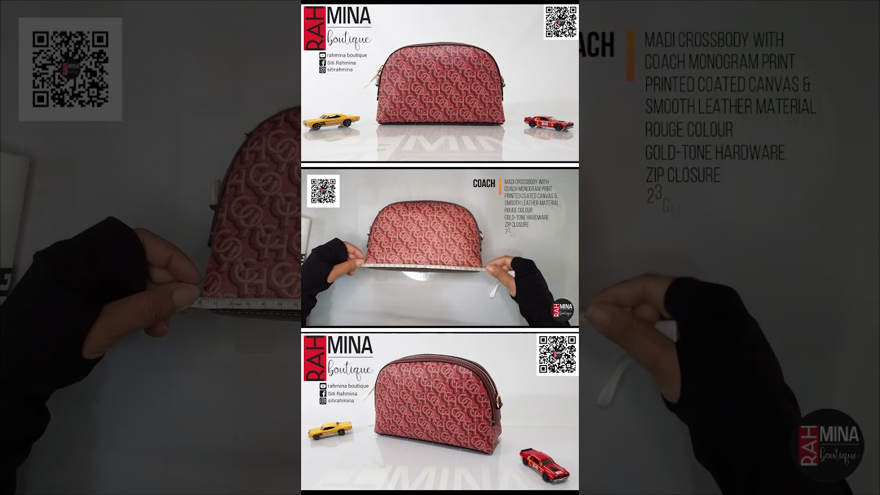 coach madi crossbody with coach monogram print I review I unboxing I highlight #shorts