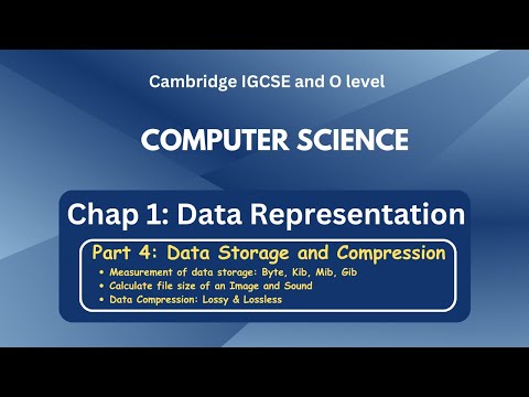 IGCSE Computer Science - Data Representation: Data Storage and Compression - Chapter 1