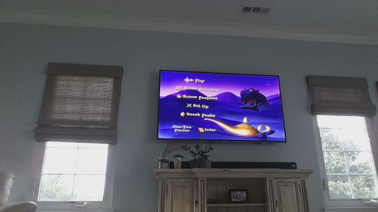 Aladdin Platinum edition DVD menu Full screen version
