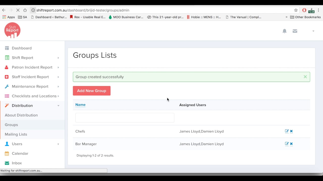 Shift Report Tutorial- Distribution