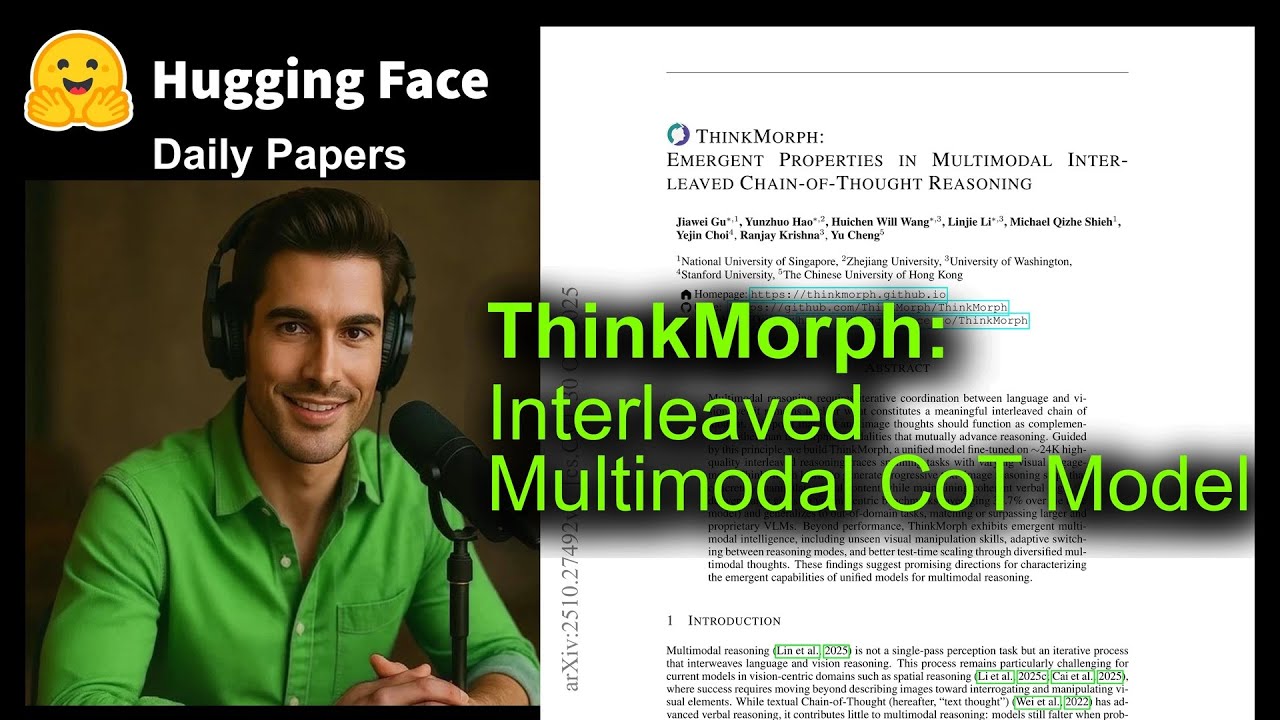 ThinkMorph: Interleaved Multimodal CoT Model