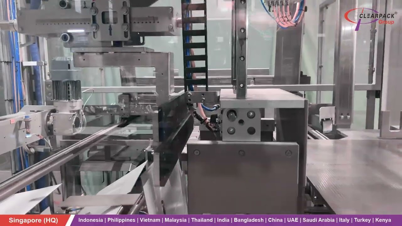 Invopac- Wrap Around Case Packers for Food Pouch Packaging- Clearpack Group