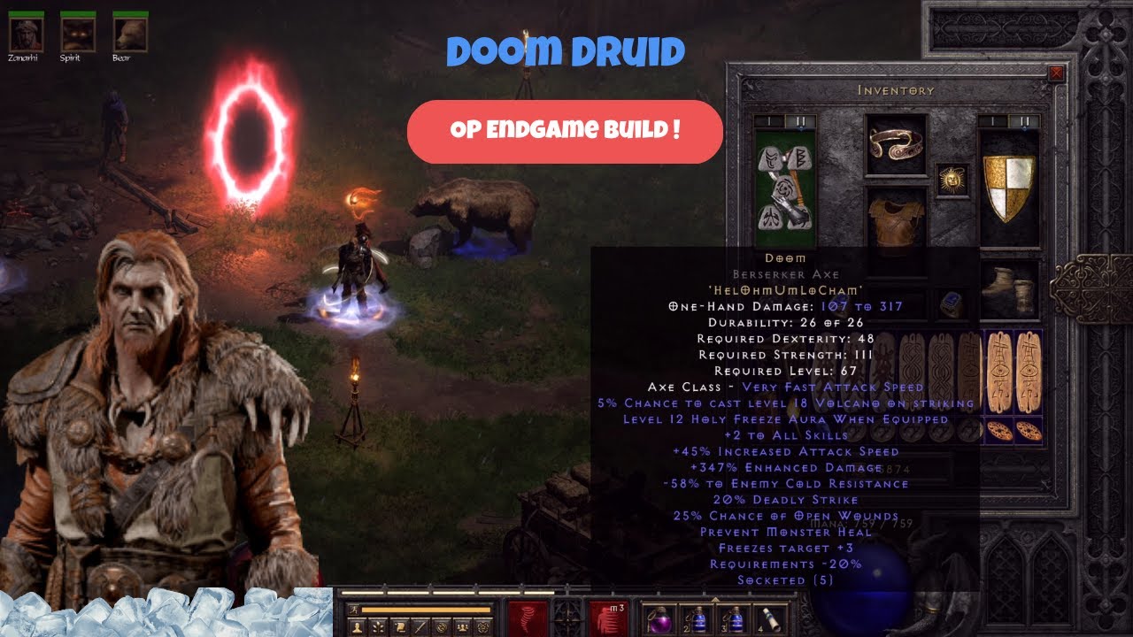Doom Wind Druid Variation Build Endgame ( Hurricane in Hell) - Druid ...