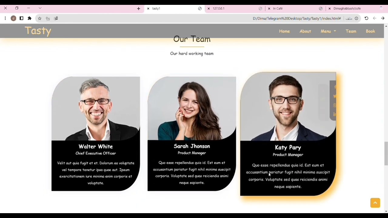 food website template using html, css, JavaScript#html #css #js #bootstrap #github #website