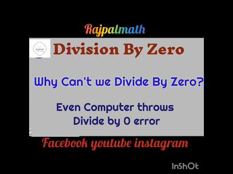 Division by Zero Why not defined why comes infinity why cant we divide by zero #maths #learnmaths