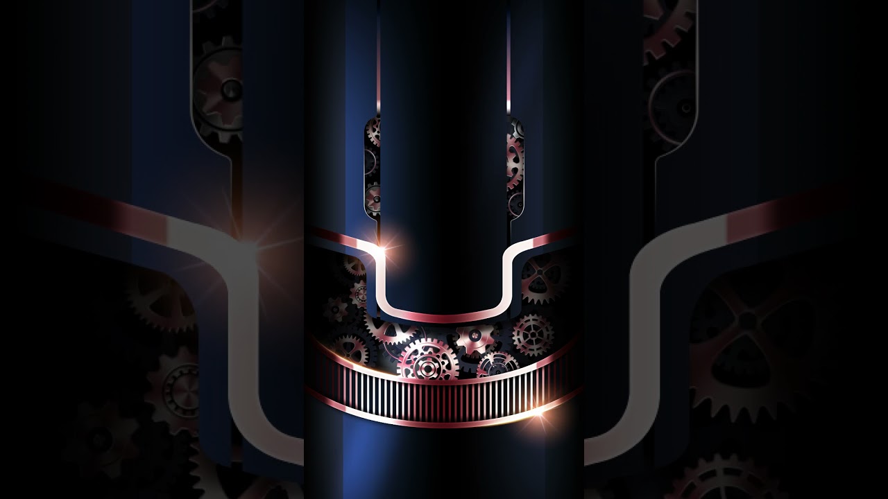Blue luxury mechanical gear