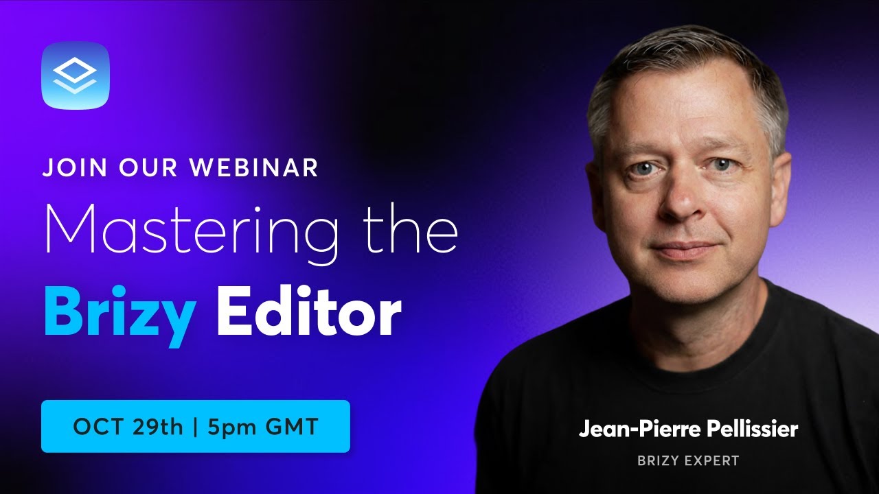 WEBINAR: Mastering the Brizy Website Builder Editor