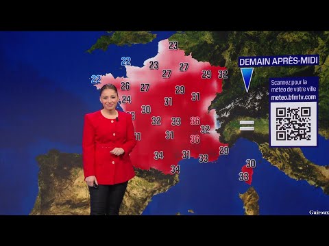 Virginie Hilssone-Lévy pour la météo de BFMTV le 22 Mai 2025
