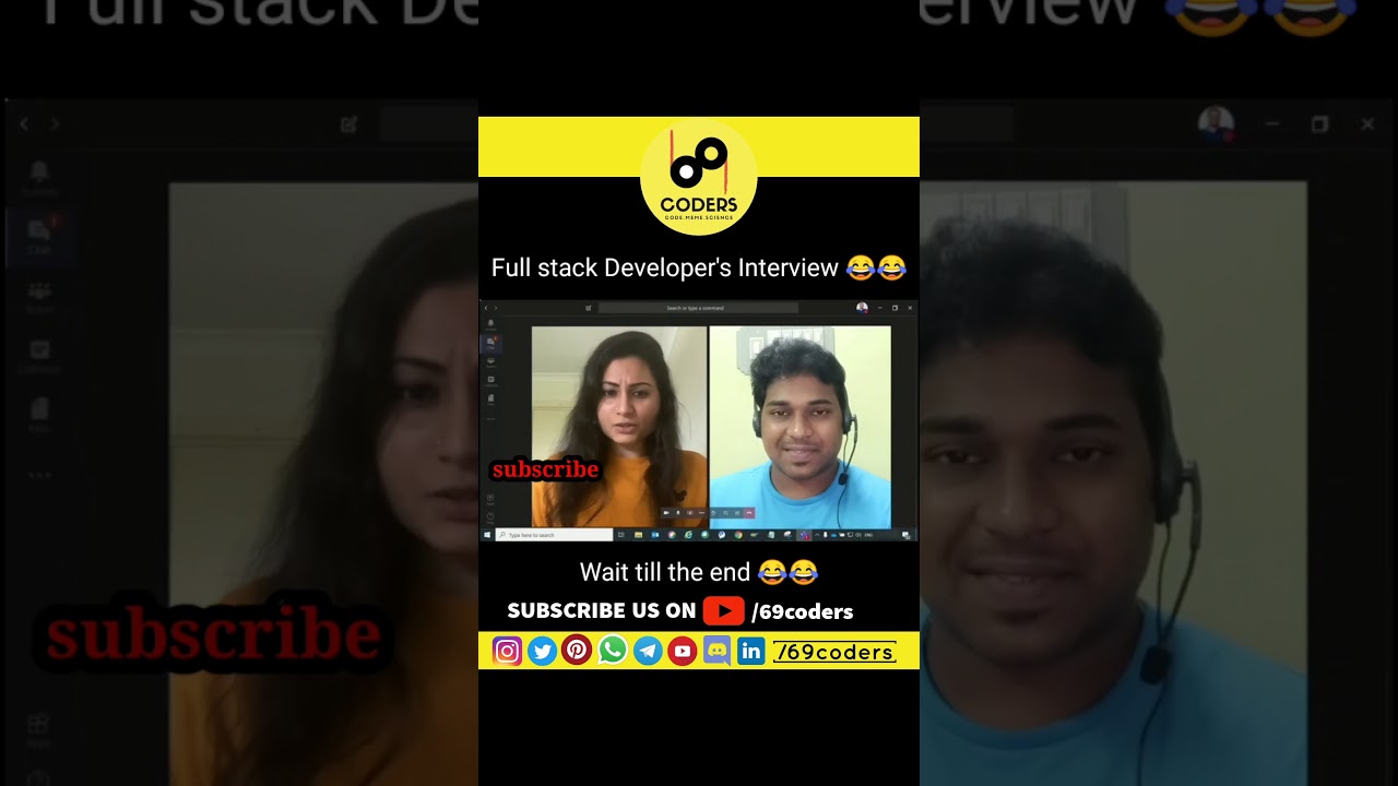 Full-Stack Developer's Interview 😂😂 | Entire IT Development ❤️ | Funny Interview 🤷🏻‍♂️ | 69coders
