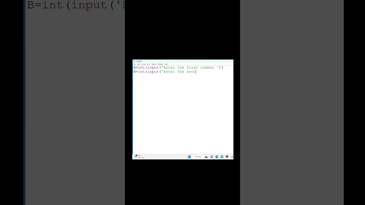 Python Tricks- Input two numbers and get the total #shorts #python