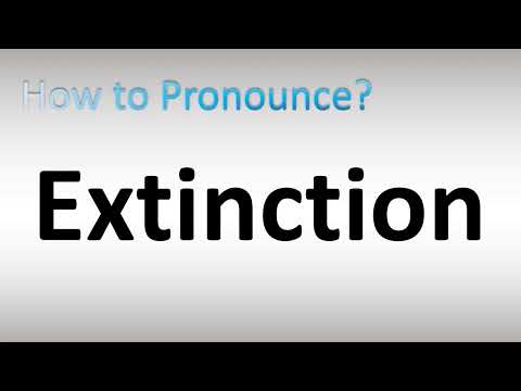 How to Pronounce Extinction