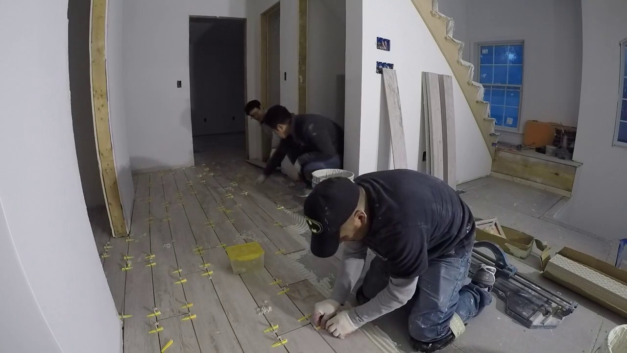 WOOD LOOK TILE INSTALL 7