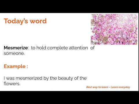 Mesmerize Meaning || Learn Everyday A New Word