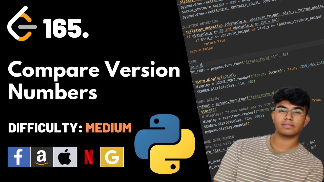 Compare Version Numbers | Leet code 165 | Theory explained + Python code