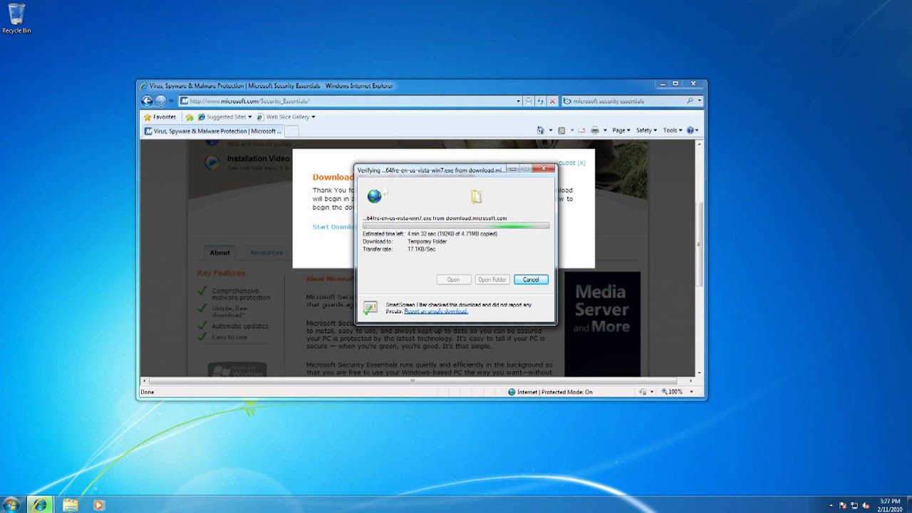 How to Install Microsoft Security Essentials (MSE) - Free Microsoft Anti-virus