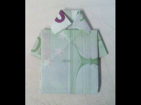 Geldschein zum Hemd falten – Origami-Anleitung – kreatives Geldgeschenk ...