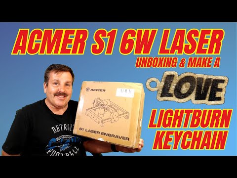ACMER S1 6 Watt Laser Ready to USE! Easy Lightburn Keychain in Minutes