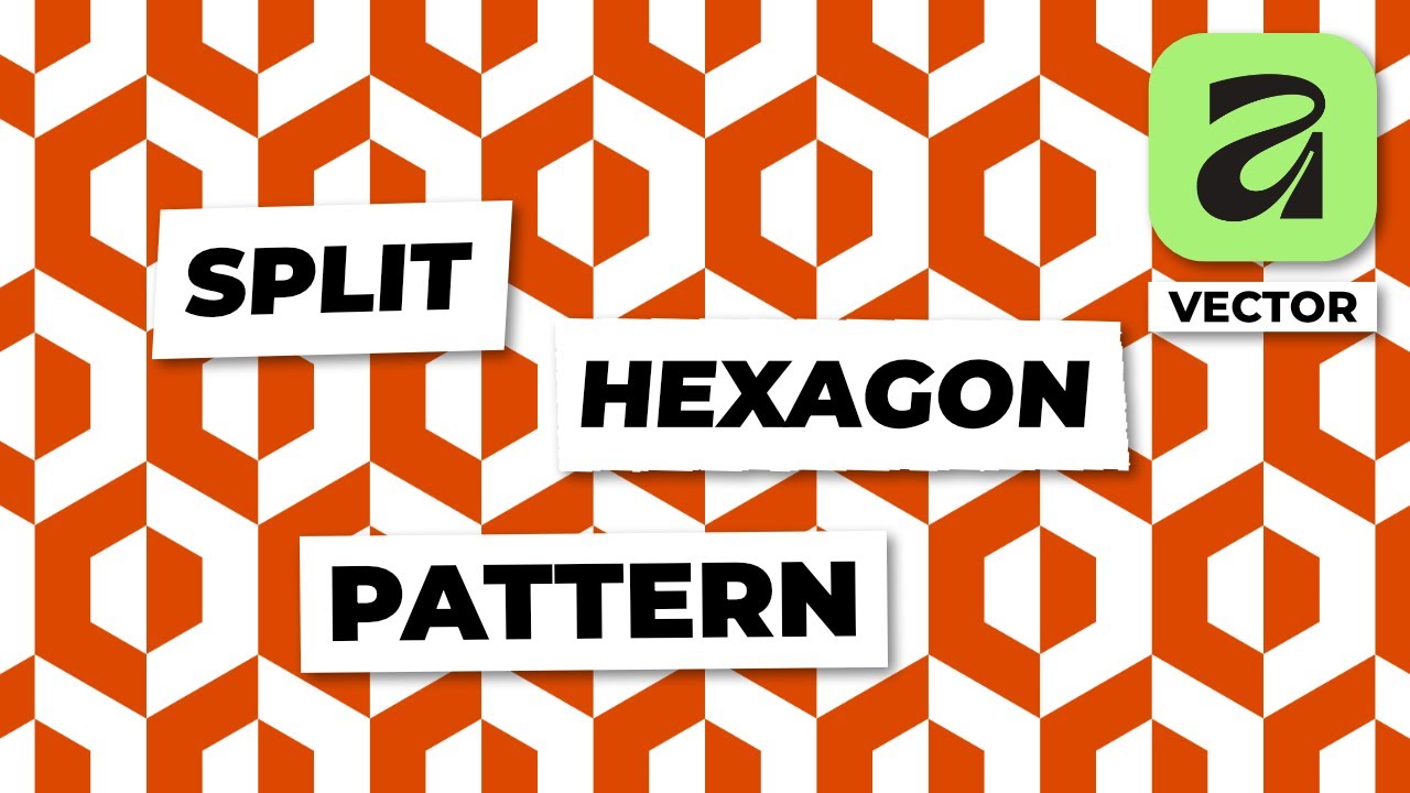 How to Create a Split Hexagon Pattern in Affinity (Vector Studio)