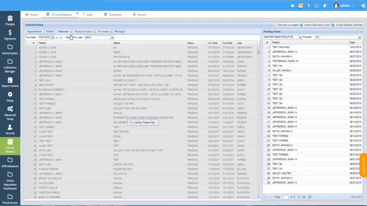 Start a Clinical Note For Scheduled Patients