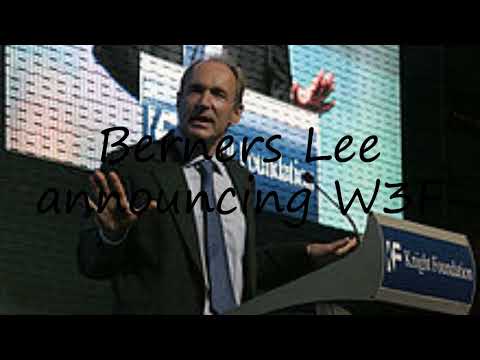 How to pronounce Berners Lee announcing W3F in English?